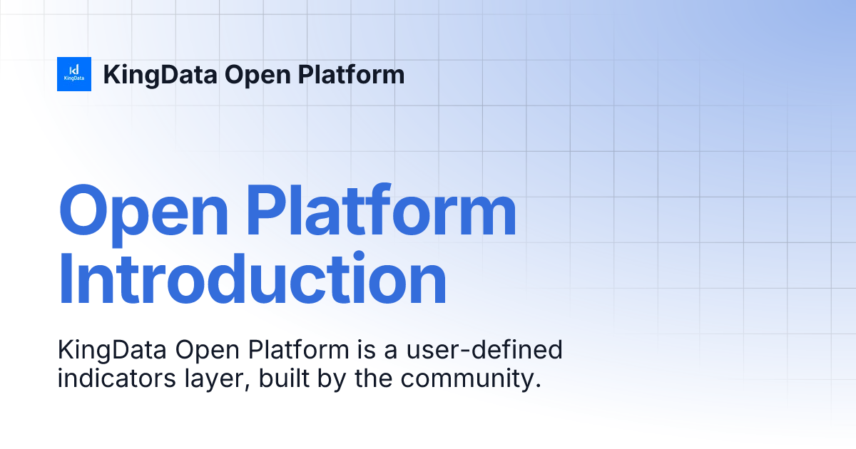 Open Platform Introduction | KingData Open Platform